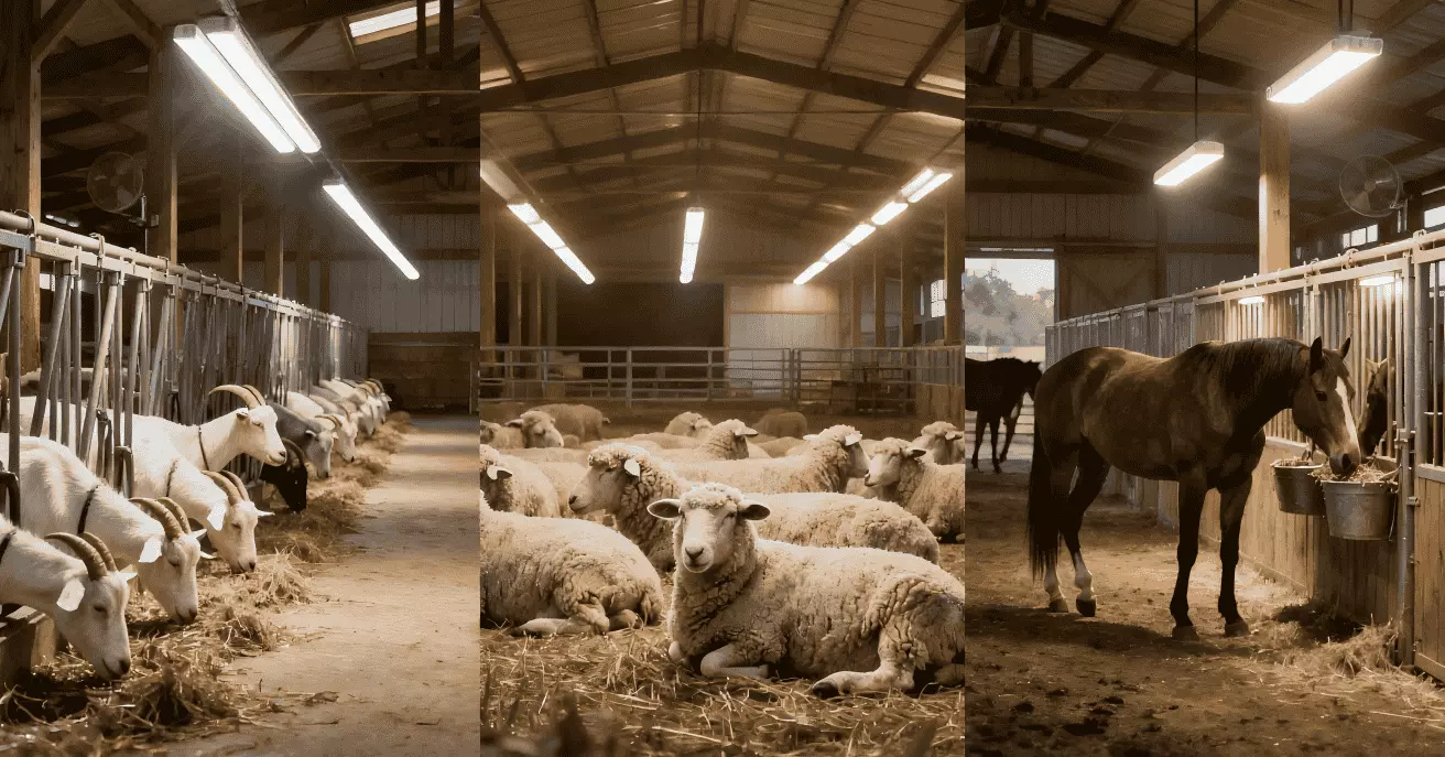 Animal Lighting Solutions | LED Barn & Stable Lighting for Sheep, Goat ...